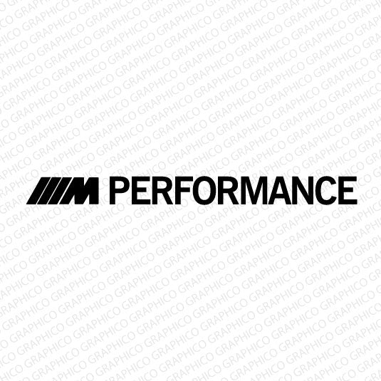 BMW M Performance Decals (Pack of 2) | Glossy & Matte Vinyl Stickers ...