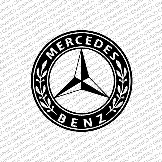 Mercedes-Benz Logo Sticker | Glossy & Matte High-Quality Vinyl Decal ...